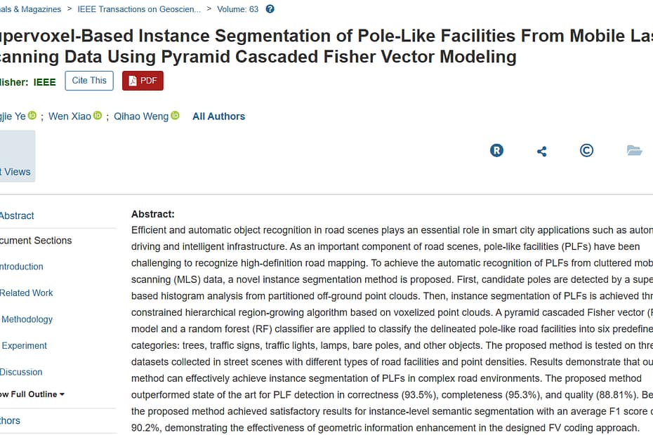 Breakthrough in Smart City Infrastructure: New Method for Pole-Like Facility Detection and ...